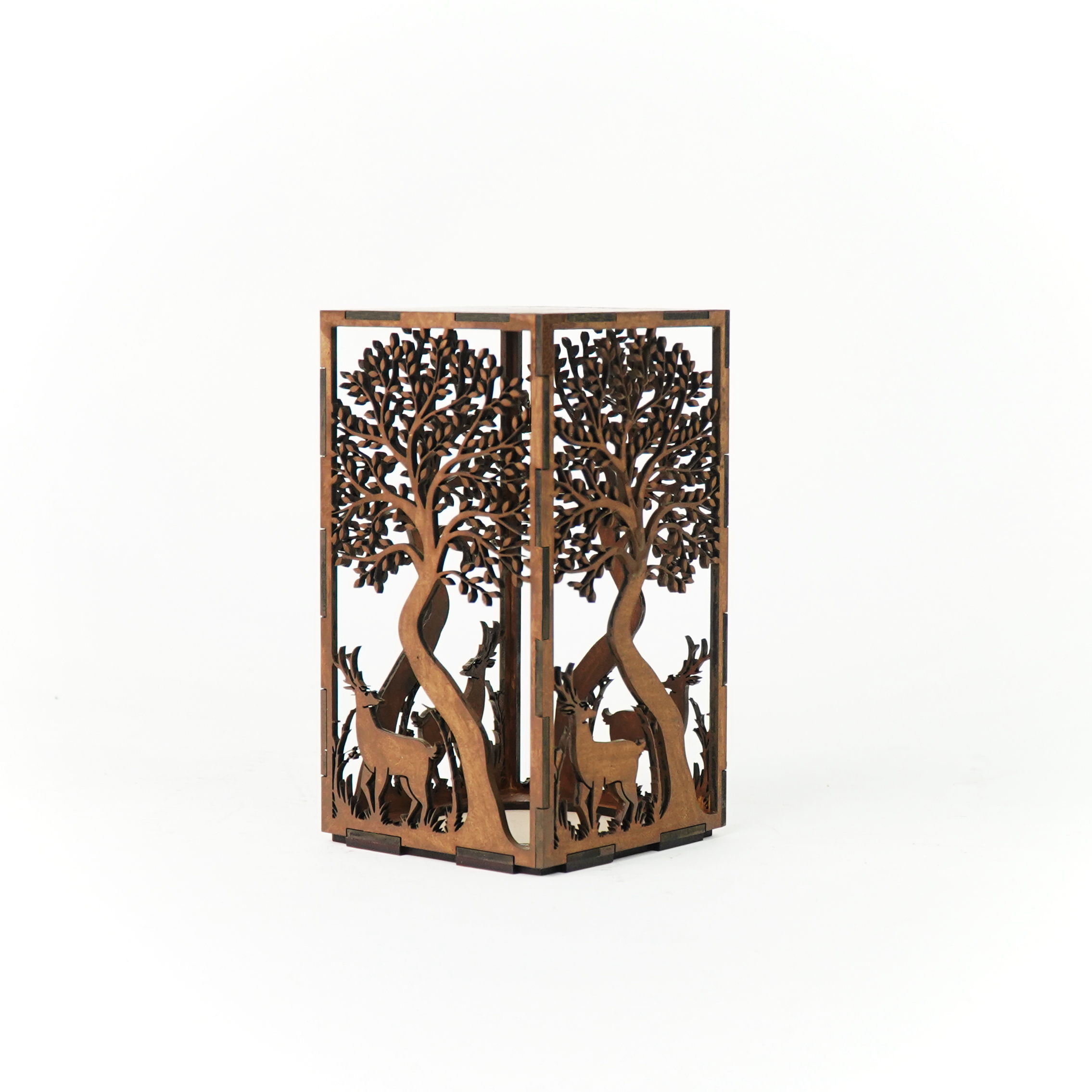 Mythical Forest - Wooden Candle Holder - Design Market