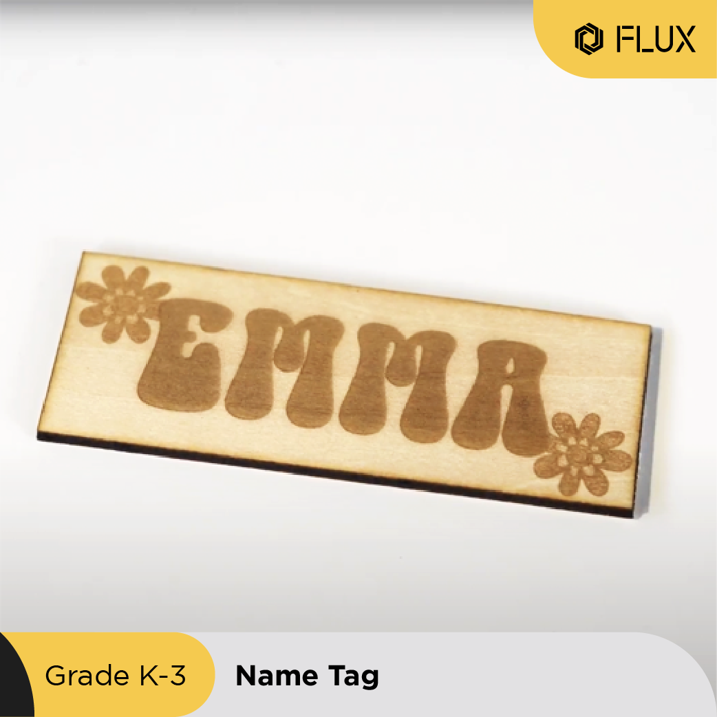 FLUX Curriculum - Name Tag (for Kindergarten to Grade 3 ) - Design Market